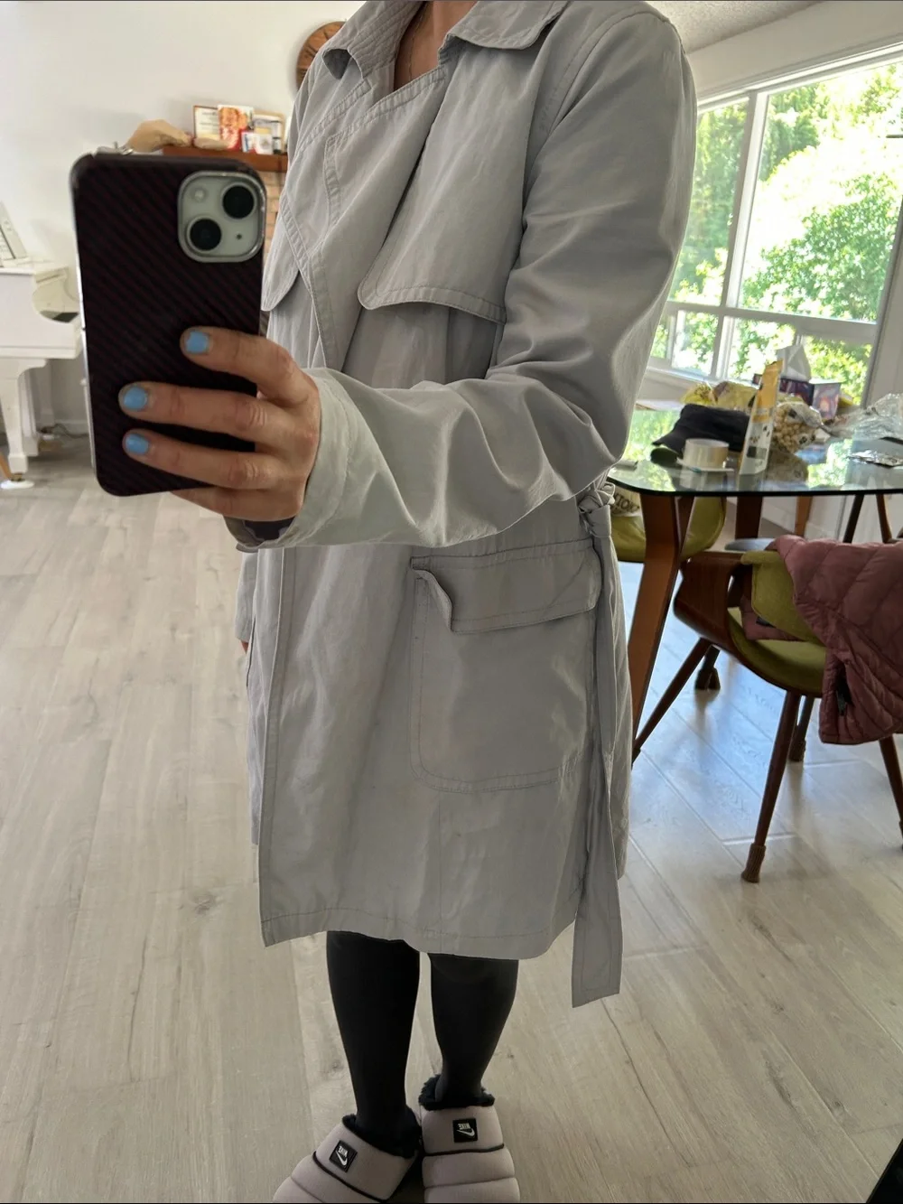 Banana Republic | Jackets & Coats | Banana Republic Light Gray Trench ...